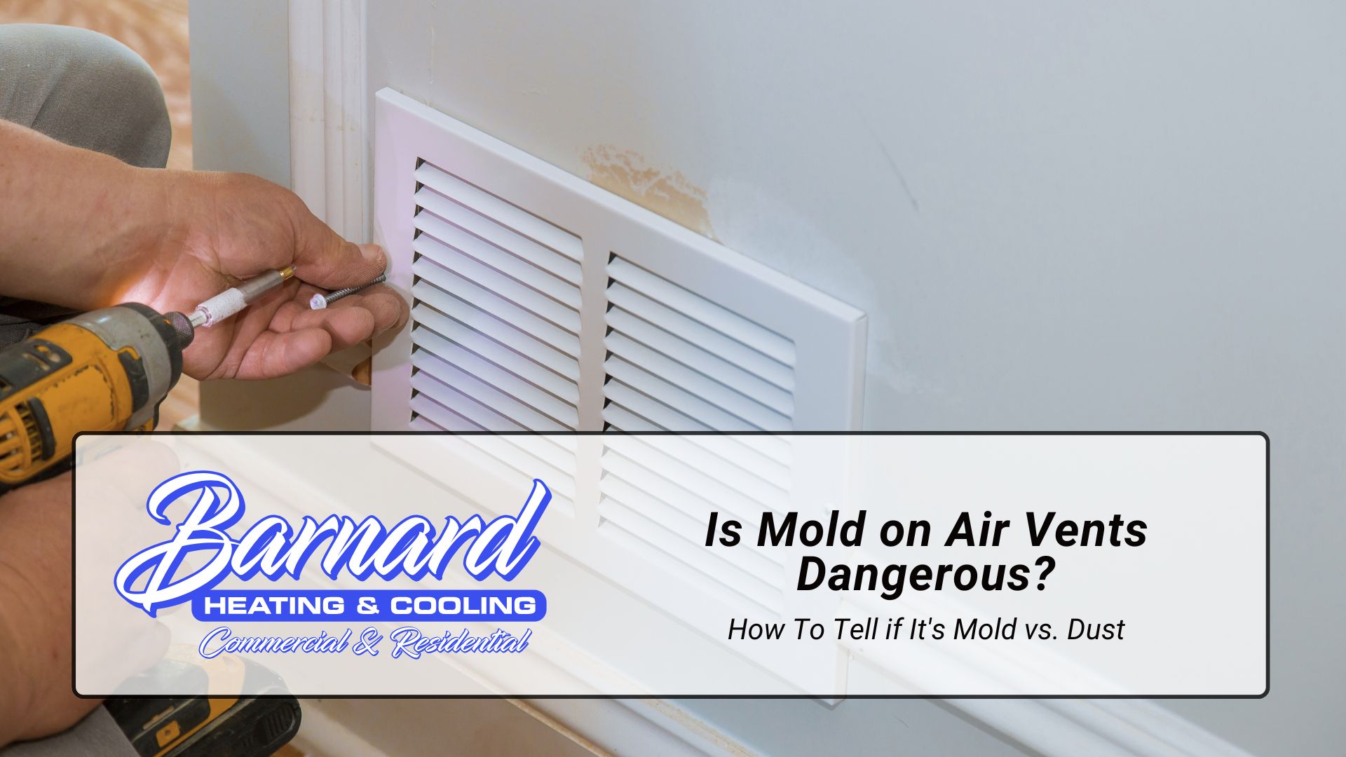 Is Mold on Air Vents Dangerous? - Barnard Heating and Cooling